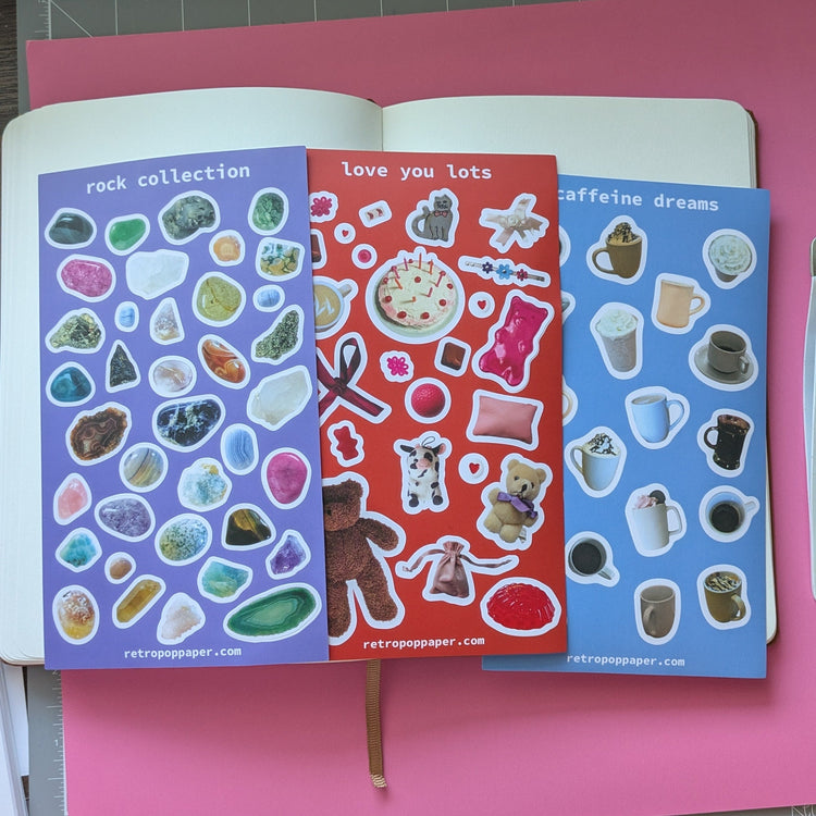 Retro Pop Paper - Nostalgic Stationery, Stickers & Scrapbook