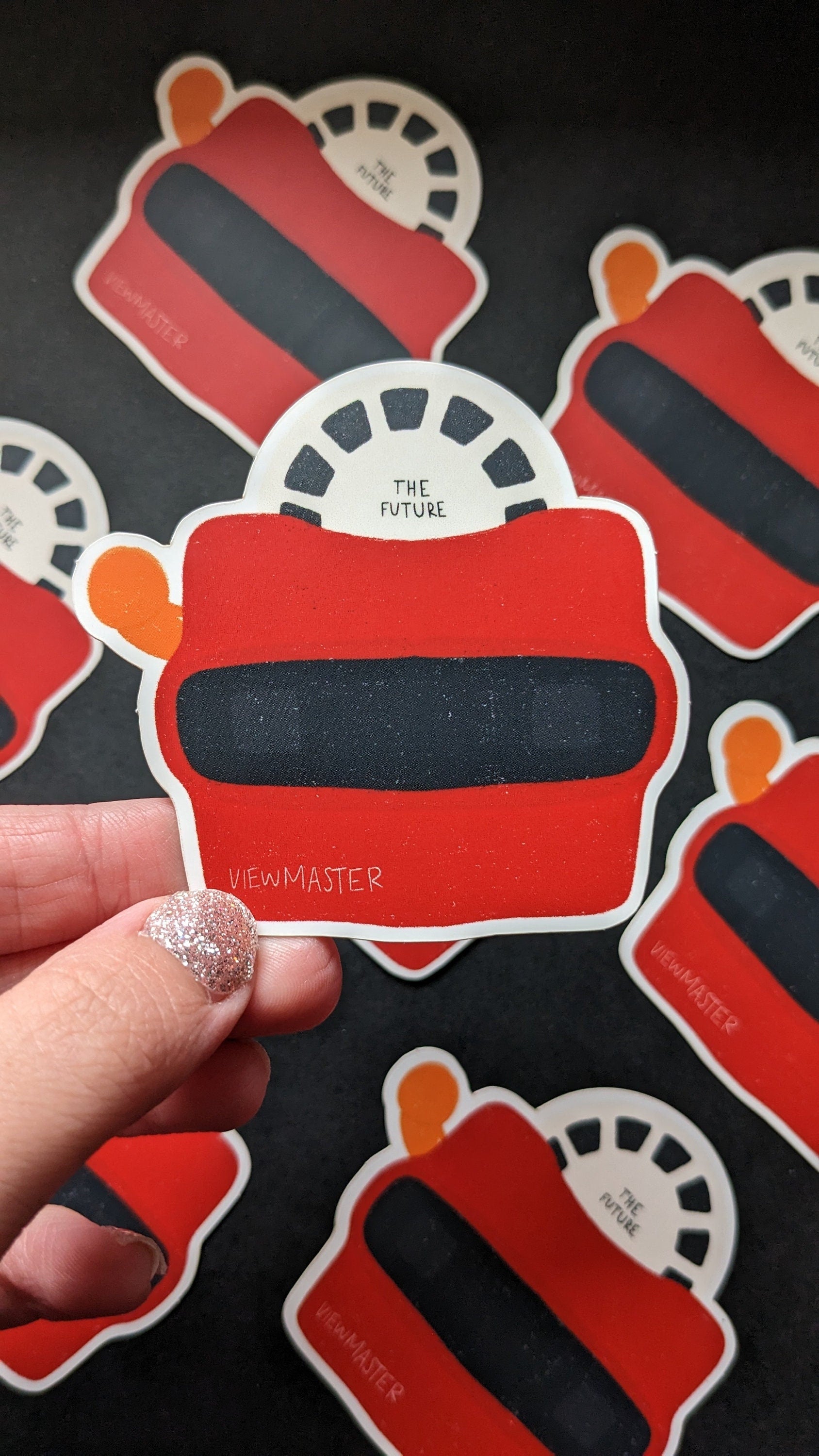 Viewmaster Retro Sticker (Matte + Weather-resistant) – Retro Pop Paper
